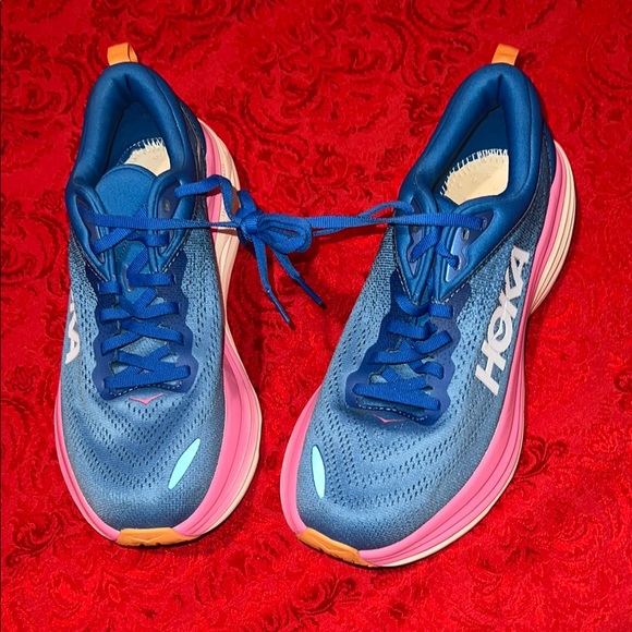 Hoka | Shoes | Hoka Coastal Blue And Pink Hoka One One Bondi 8 Shoes ...
